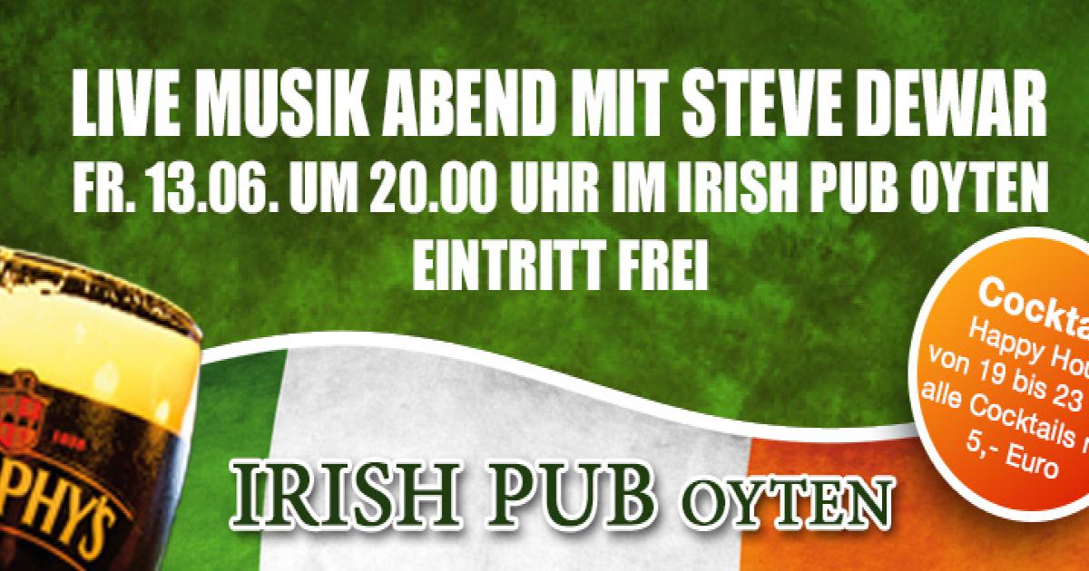 deinOyten.de - Live Musik Abend im Irish Pub Oyten mit Steve Dewar ...